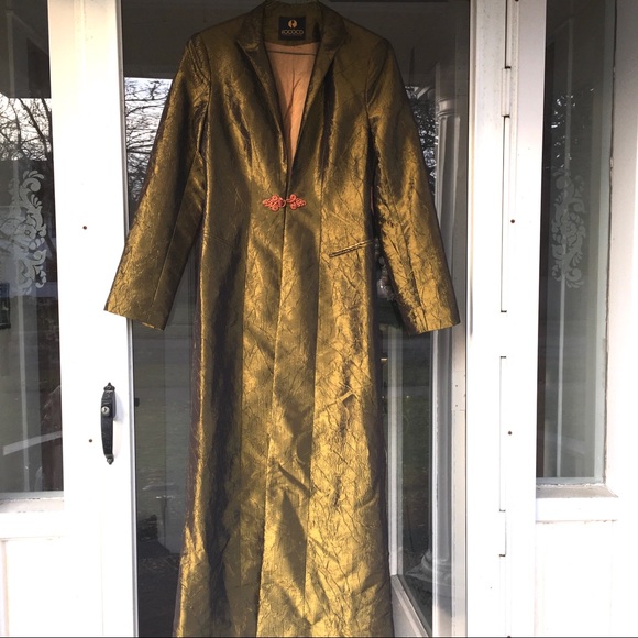 Jackets & Coats | Rococo 18th Century Green Sheen Duster Jacket | Poshmark